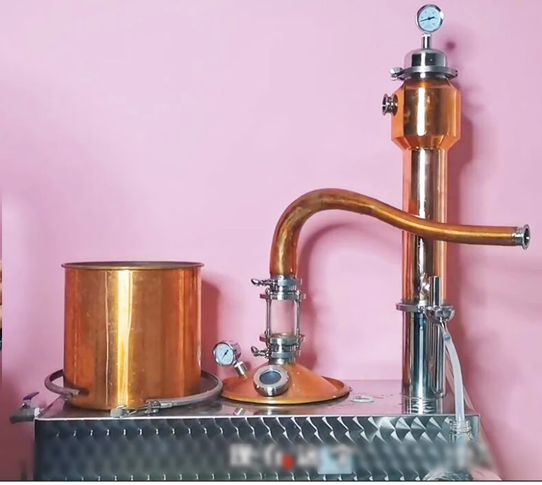 20l Gin Pot Still With Gin Basket & Copper Electric Pot With Thermostat ...