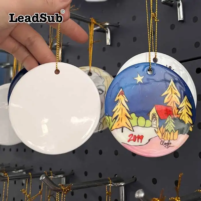 Customizable Christmas Ornaments - Round Sublimatable Blanks