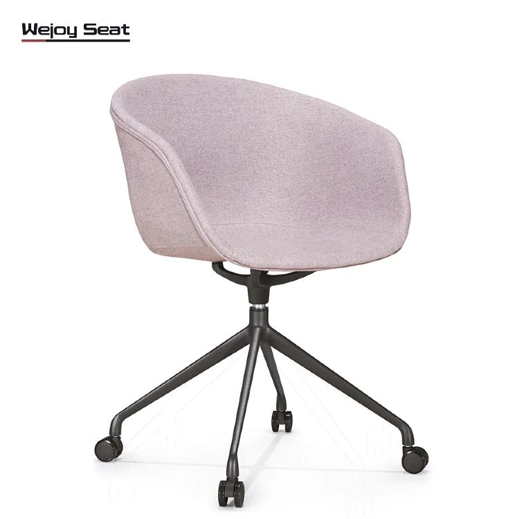 Comfortable Fabric Leisure Chair Modern Rotating Dining Chairs For ...