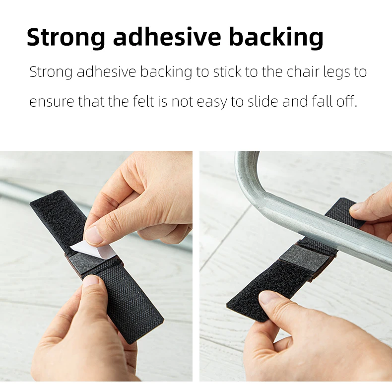 Shimoyama 6 Pack Table And Chair Foot Pad Self-adhesive Furniture Vel Cro Felt Chair Foot Pads ...