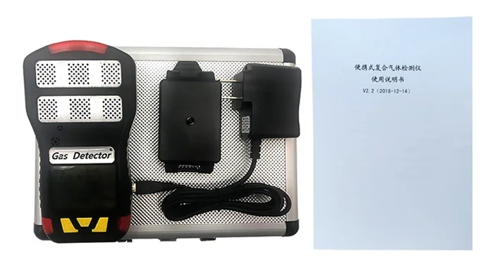 Portable Biogas Analyzer Lpg Ch4 Co2 H2s O2 Co 6 In 1 Multi Gas Detector - Buy Portable Multi ...