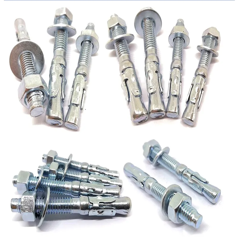 M10 Anchor Carbon Steel Bolts Class 4.8 Zinc Plated