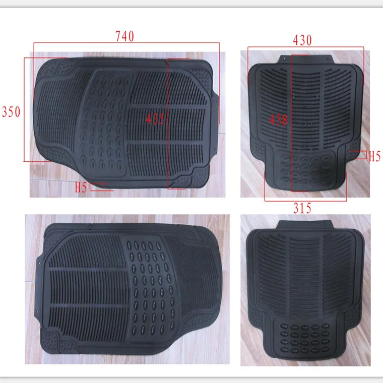 Car universal Anti-slip four seasons PVC Rubber Mat waterproof Wear ...