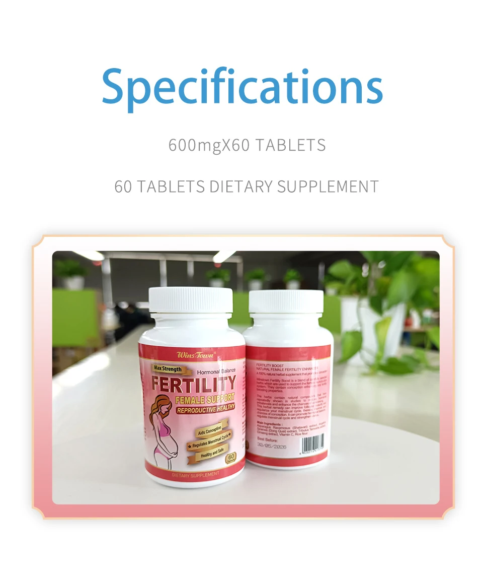 Natural Fertility Female Tablets - Regulate Menstruation
