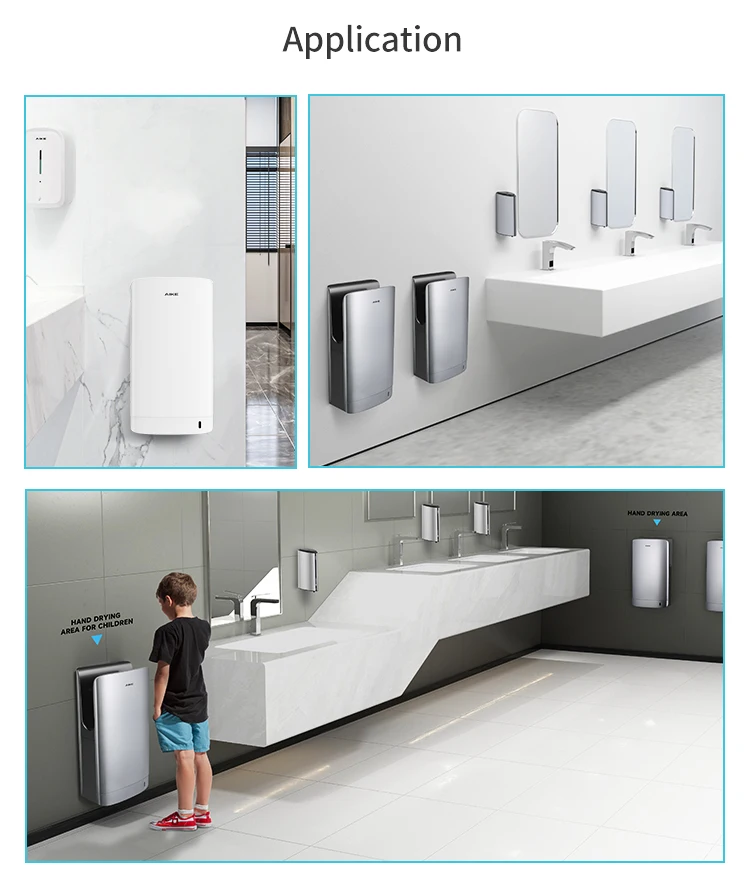 Aike Ak2065 Premium Commercial Utra Small Size Vertical Hand Dryer With ...