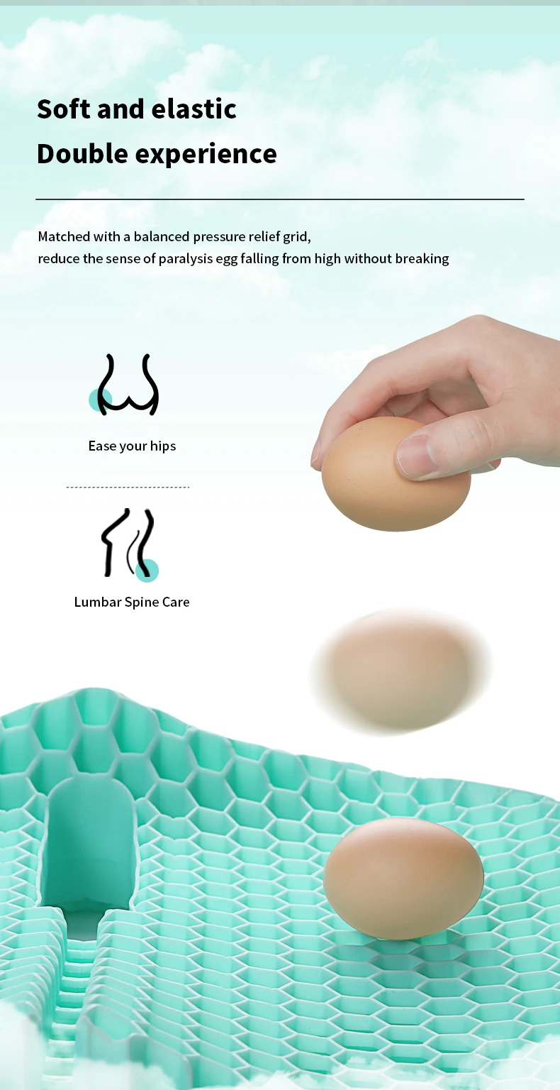 Custom Logo Tailbone Pain Premium Non Slip Orthopedic Tpe Massage ...