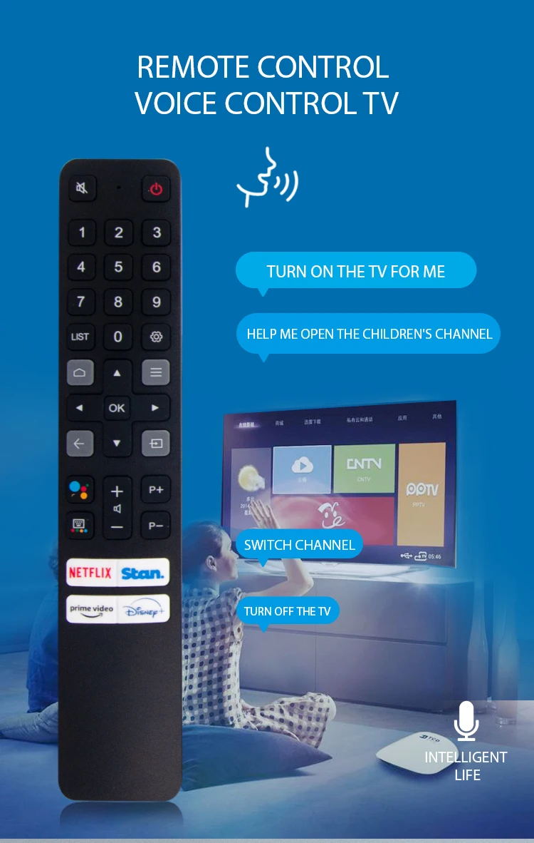RC901V Voice Remote Control for TCL - Smart TV Experience