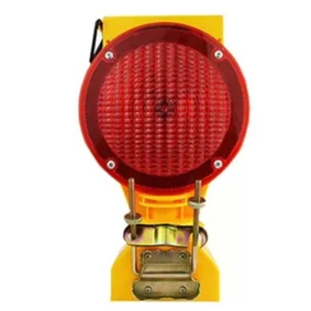 Solar Powered Amber ABS Material Construction Site Blinker