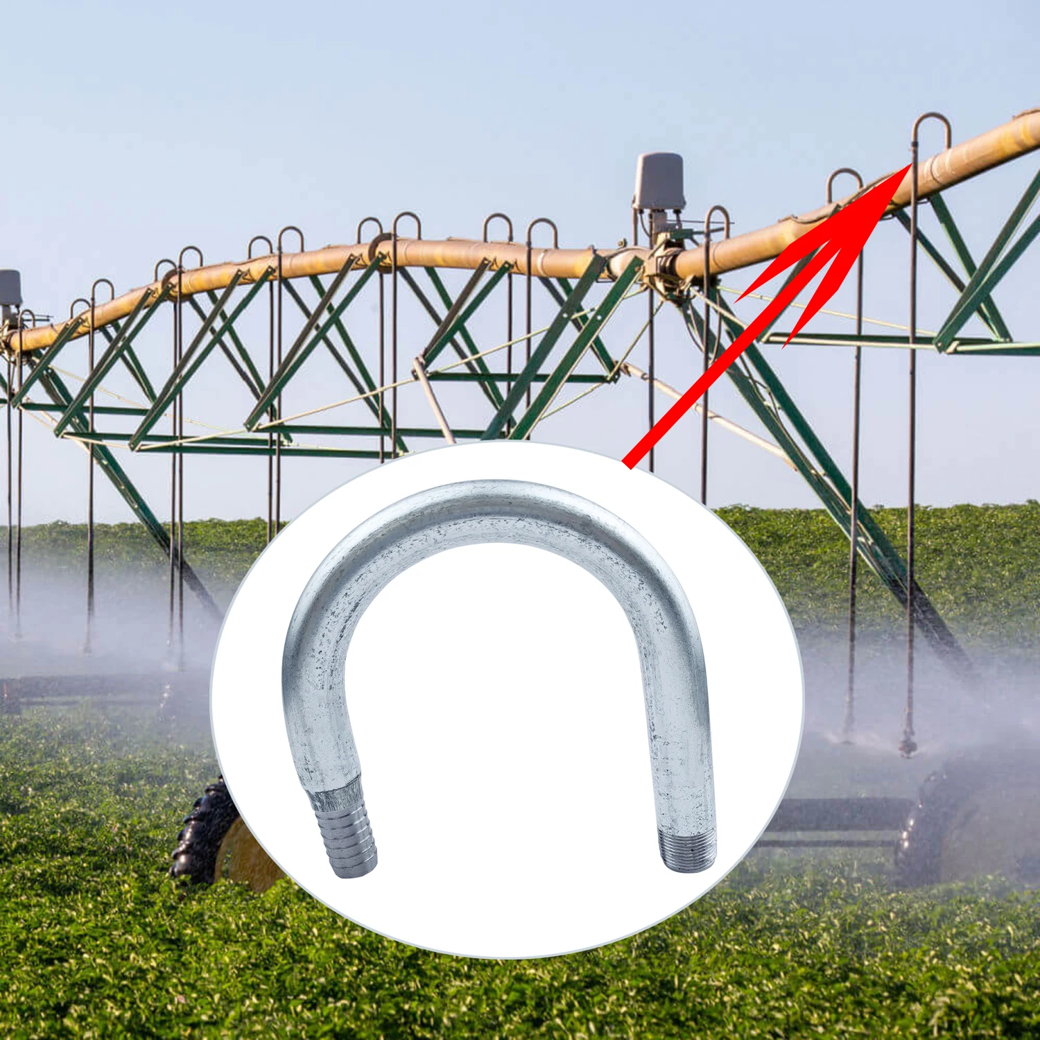 IRRIPOWER Gooseneck Elbow - Durable Center Pivot Connector