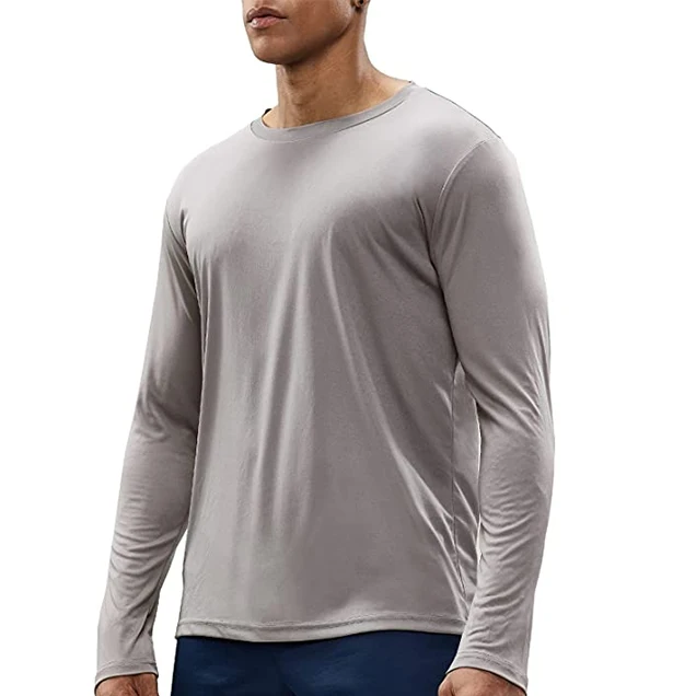 Custom Logo Printed Men's Embroidery T-Shirts - UPF Sun Sports Wear
