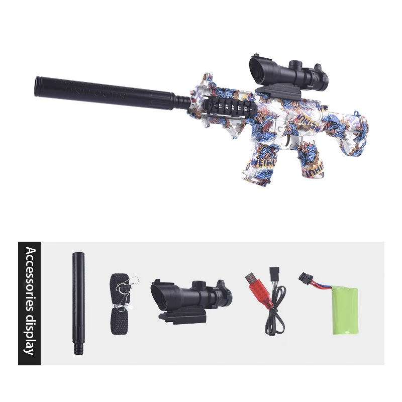 Mini M416 Fully Automatic Gun Paintball Guns Pistola De Hidrogel Water ...