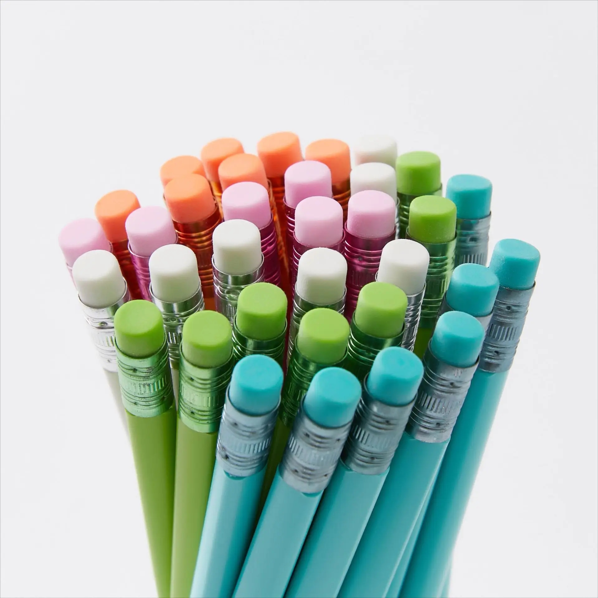 Wholesale Custom Logo Macaroon Color HB Rainbow Standard Pencils with ...