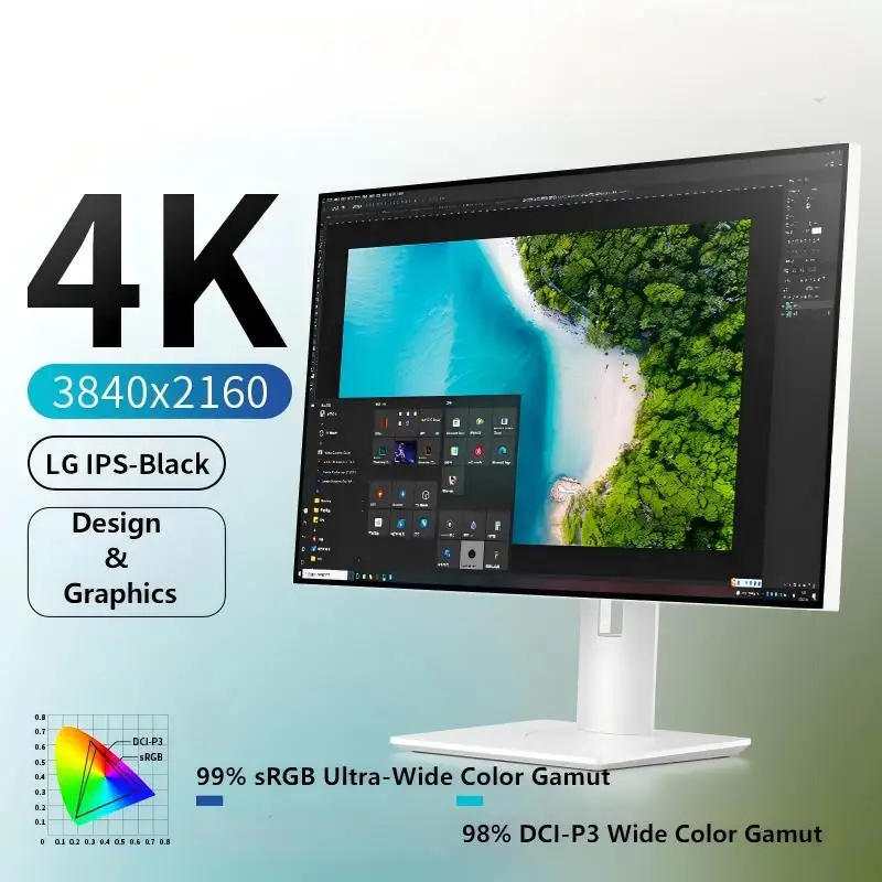 32 Inch 4k Uhd Graphic Design Monitor Ips-black Hdr400 Wide Color Gamut ...