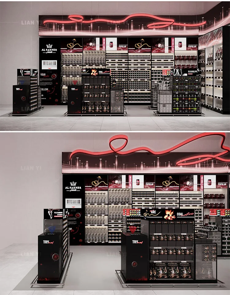 Tobacco Kiosk Store Display Shelf - High Quality Cigarettes