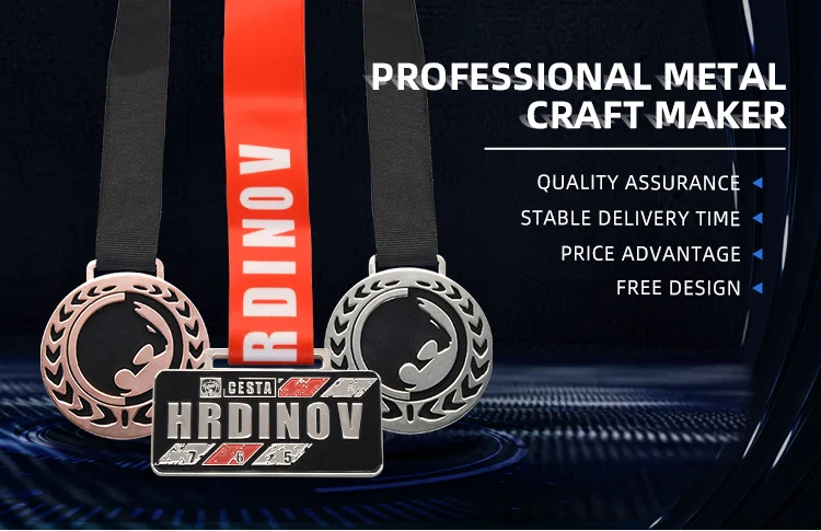 Custom Die Casting Running Antique Metal Medal With Ribbon - Buy Custom ...