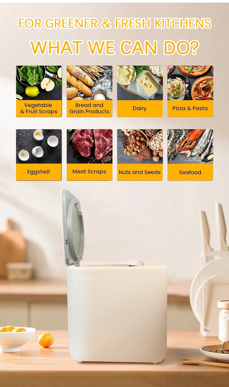 500W Electric Garbage Processor - Efficient Waste Disposal