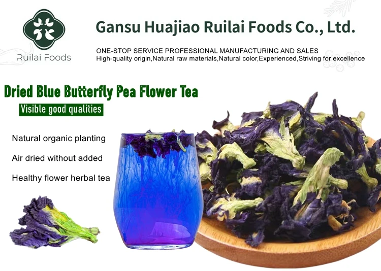High Quality Blue Food Coloring Dried Butterfly Pea Flower Herbal Tea ...
