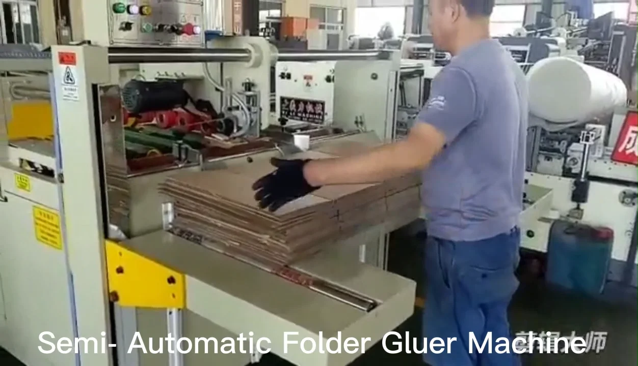 Genuine Quality Semi Automatic Gluing Machine With Top Grade Material ...
