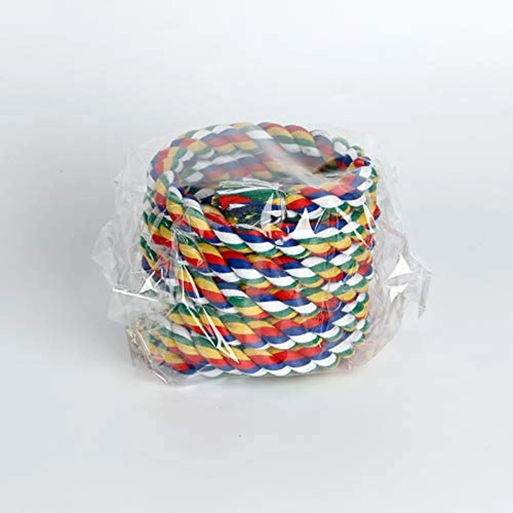 Parrot Rope Perch Cotton Rope Bird Perch With Bell Climbing Stand Bar ...