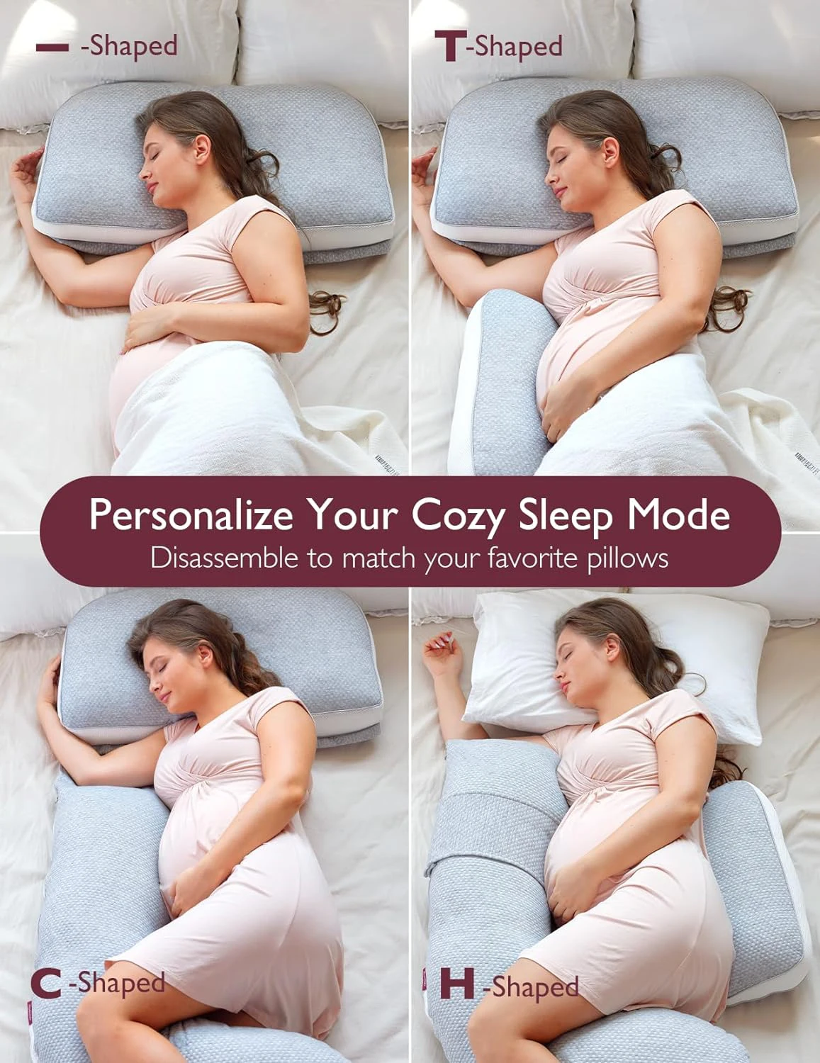 Customized Full Body Zwangerschap Kussen for Pregnancy Support