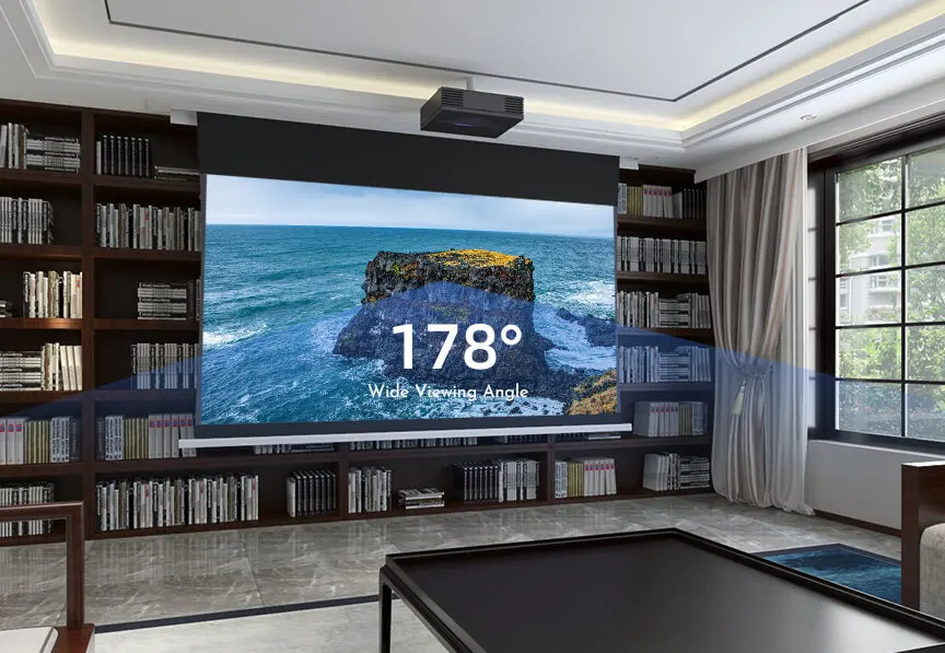 Screen Pro 92-150 Inch Ceiling Recessed Projector Screen Motorized ...