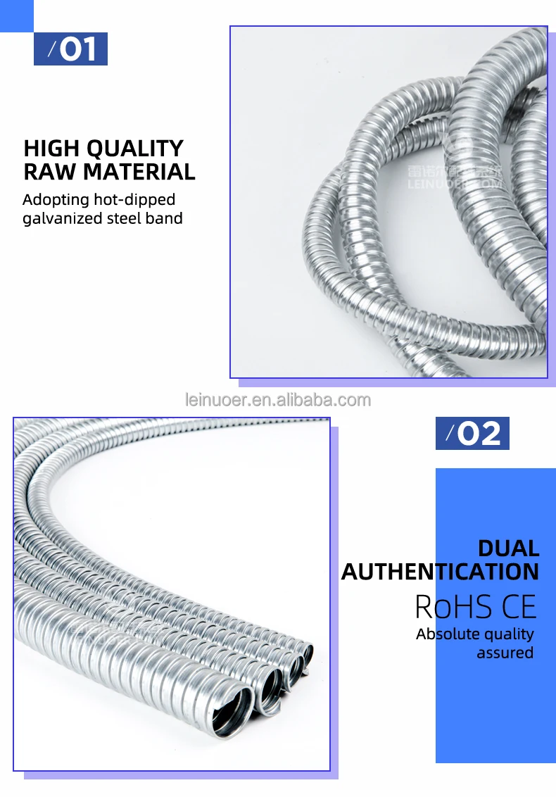 Galvanized Stainless Steel Flexible Conduit,Flexible Metal Conduit Roll ...