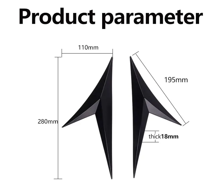 General Purpose Car Front End Sticker,Side Wing Sticker,Blade Side ...