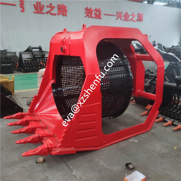 20t Excavator Rotary Screening Bucket For Sale - Buy 20t Excavator ...