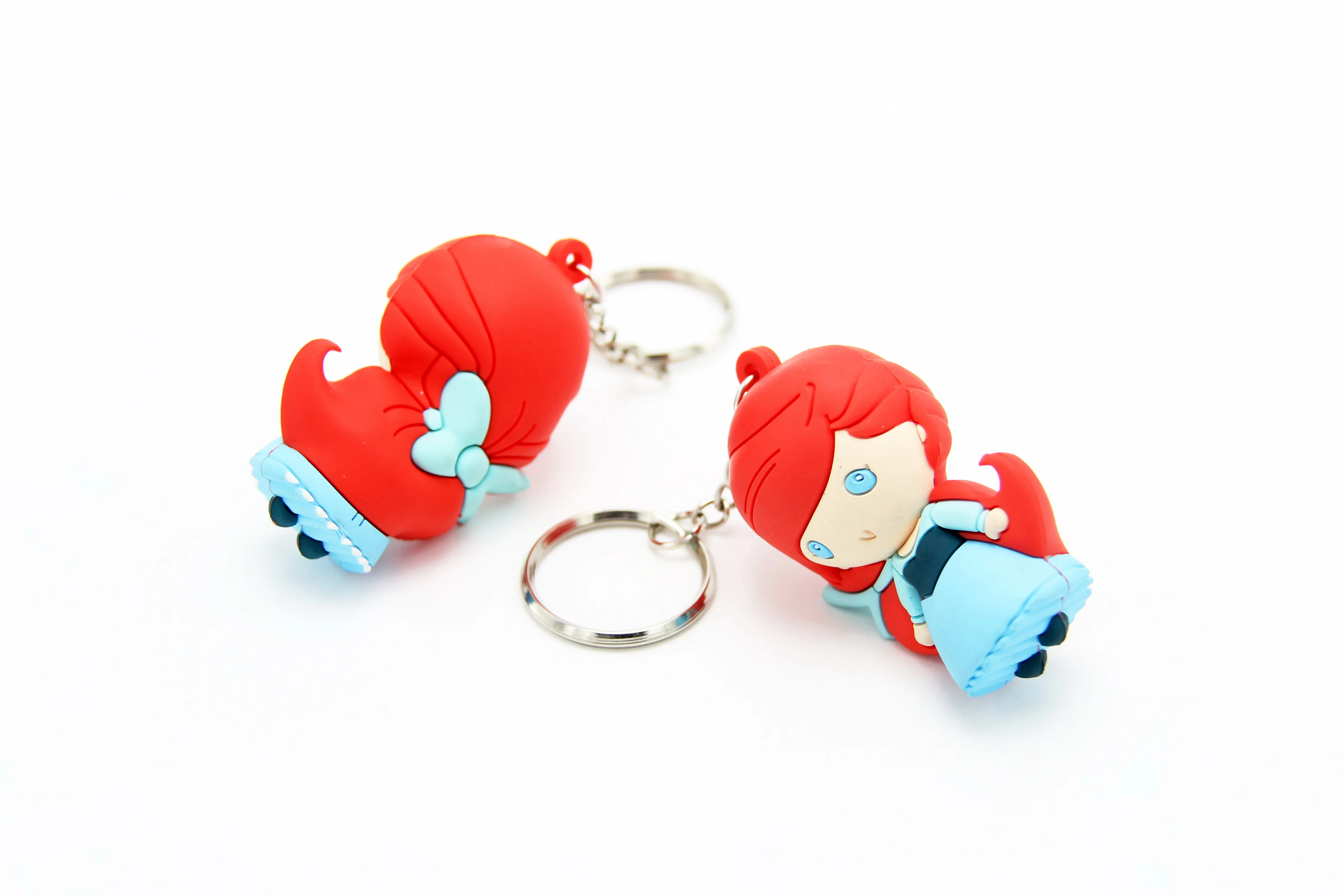 Wholesale 3d Kawaii Keychain Cartoon Rubber Key Chain Pendant Doll Pvc ...