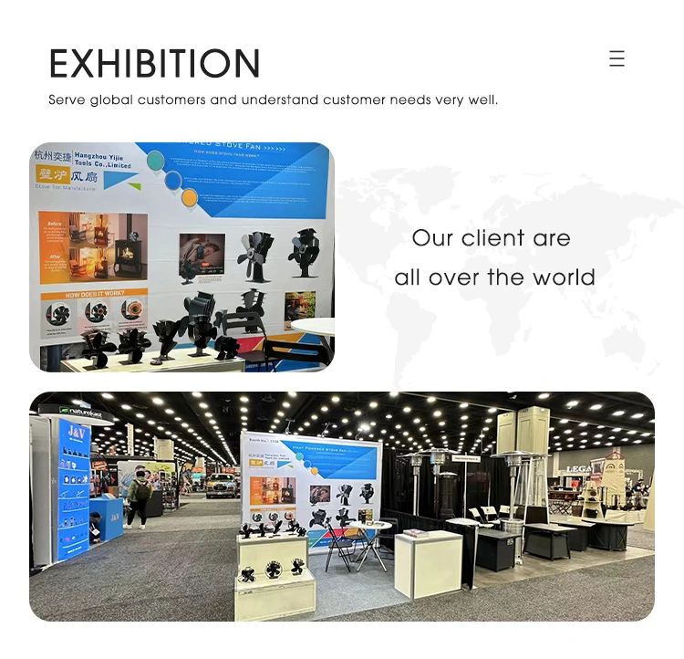 Ecofan Heater Burner Heat Powered Stove Fan Fireplace