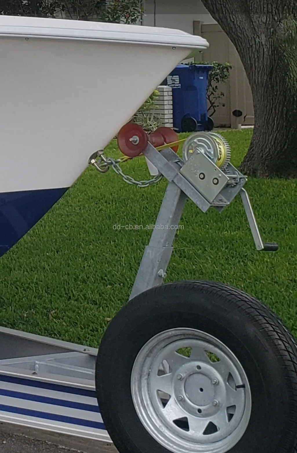 High Quality 2000lbs Boat Trailer Hand Crank Anchor Winch Marine Winch ...