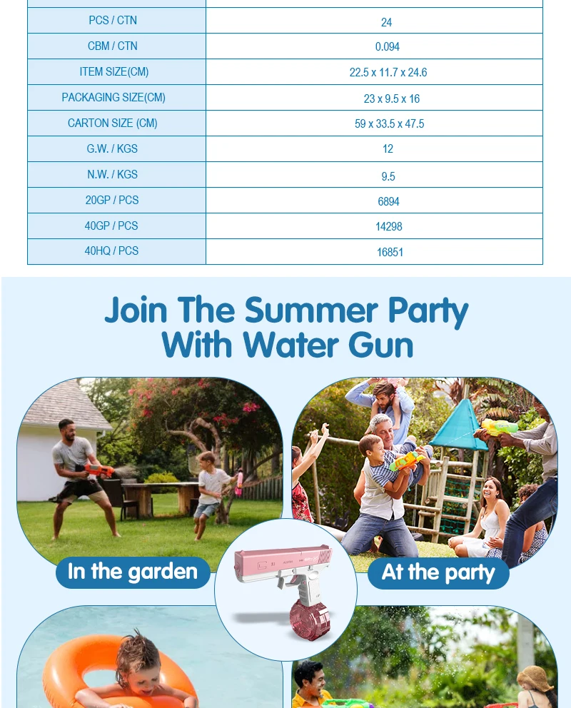 WANNA MAGIC Water Guns - Fun and High Pressure Toys