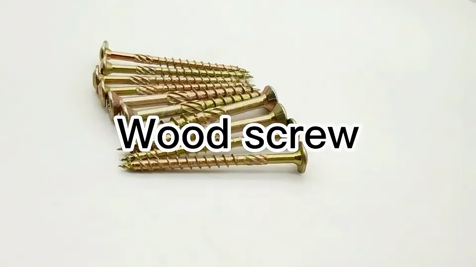 Cylindrical Head Torx Drive Double Thread Wood Screw Notched Hardwood ...