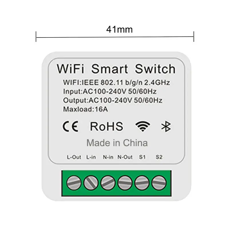 Ewelink 16A Smart Home Mini Wifi Switch Module - DIY Control