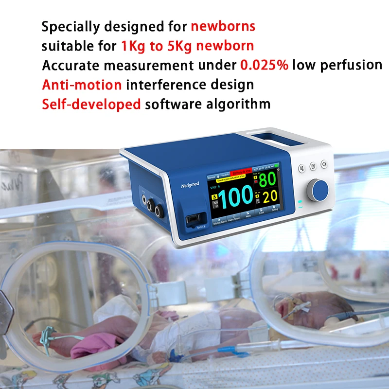 Narigmed 2023 Portable Pulse Oximeter for Neonates - Handheld SpO2 ...