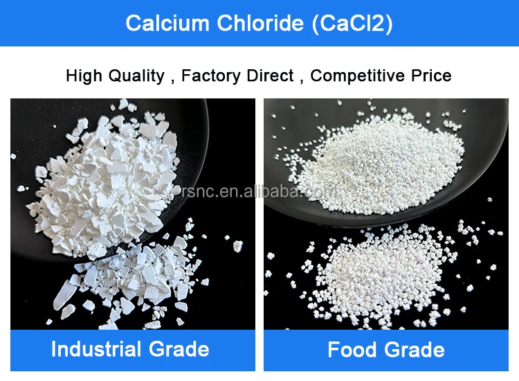 Industrial Grade Calcium Chloride White Flakes 74% 77% Cacl2 Calcium ...
