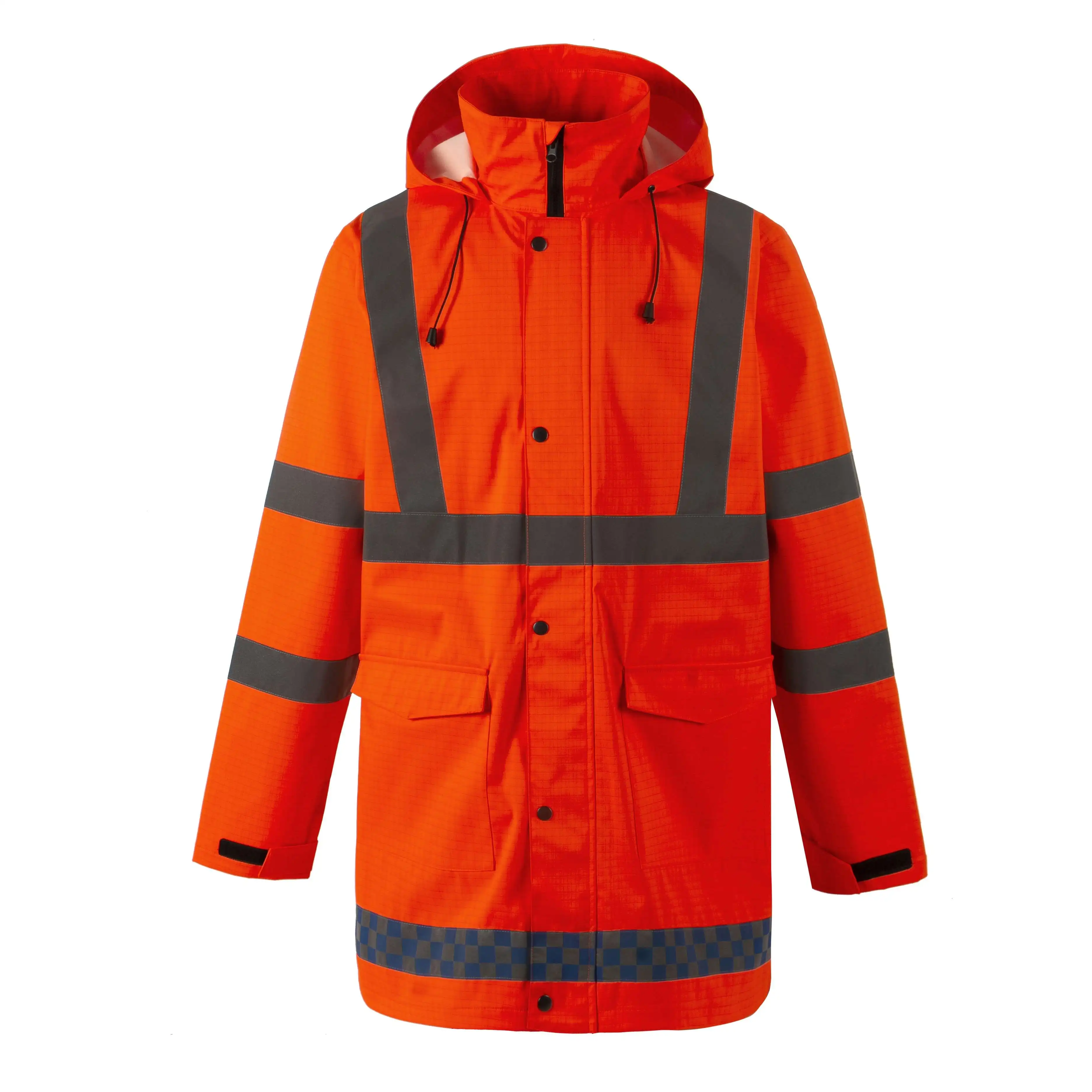 NFPA 70E Arc Flash Flame Resistant Rain Jacket Multi Scene Reflective ...