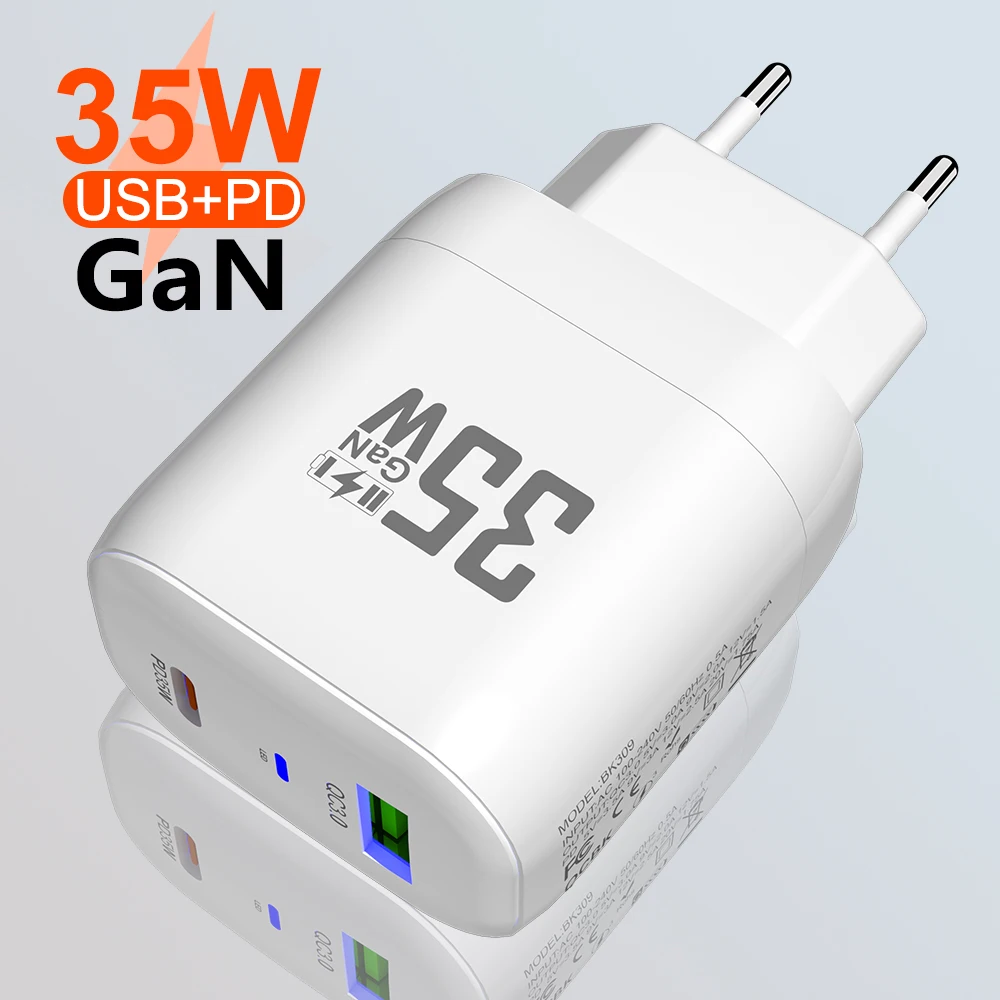 2024 Factory 65w Dual Port Pd Charger Mobile Phone Wall Adapter - Buy ...