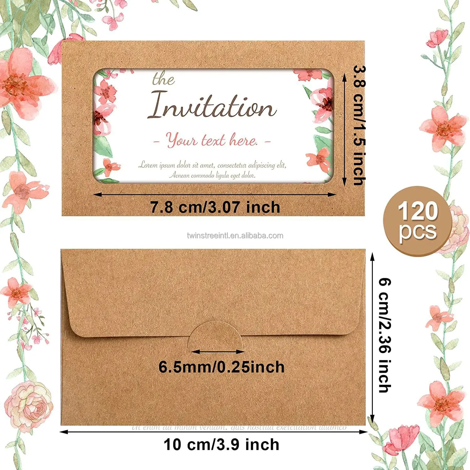 Custom Cardboard Business Invitation Card Envelope Paper Envelope with ...