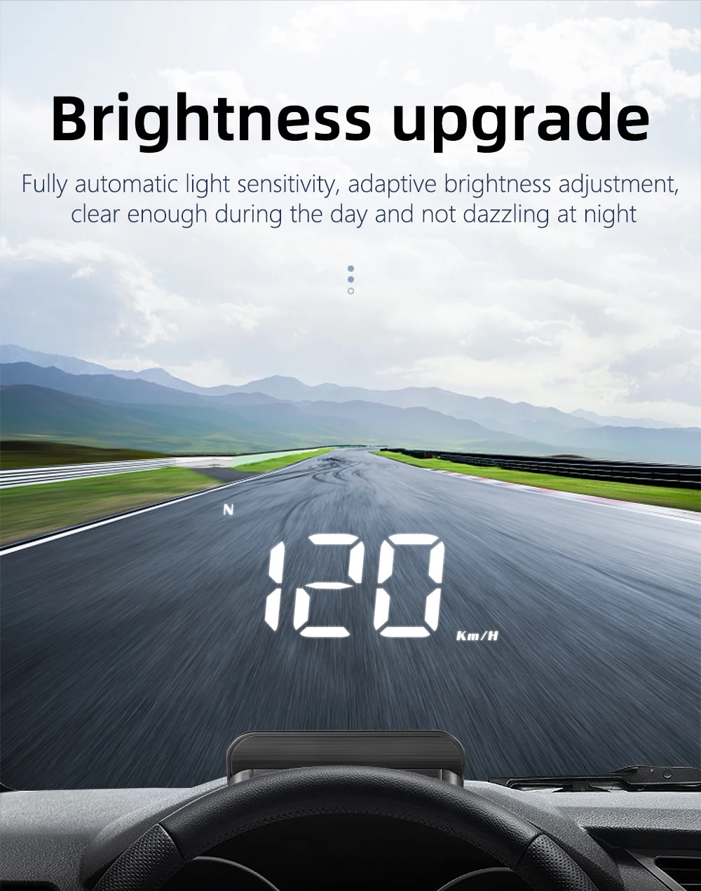 2022 IKiKin Customizable Popular M1 - White Data Head up Display and GPS System Car HUD for All ...