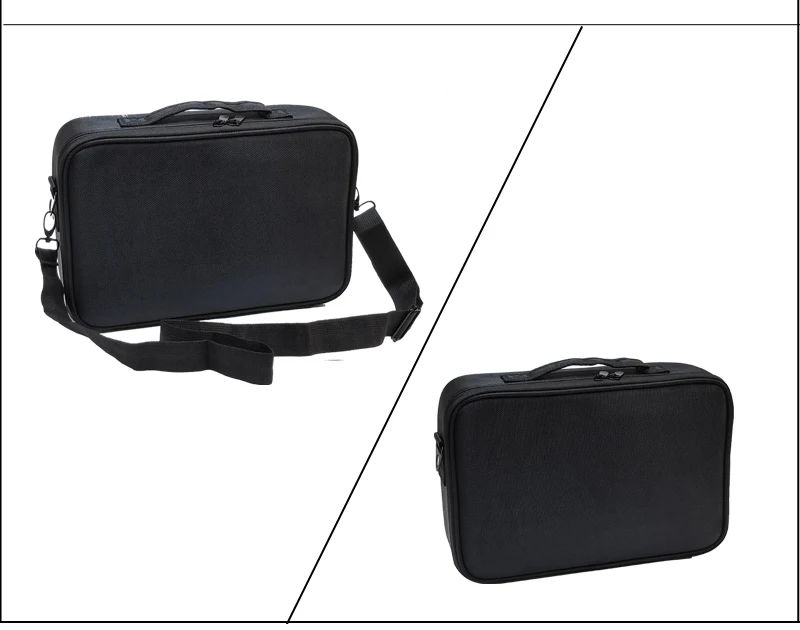 Hard Box Cosmetic Bag - Professional Travel Makeup Storage