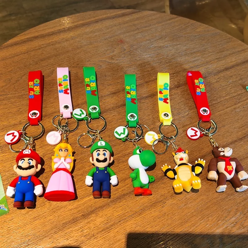 Game Mario Bros Luigi Mushroom Character Dolls Cartoon Super Mario Pvc ...