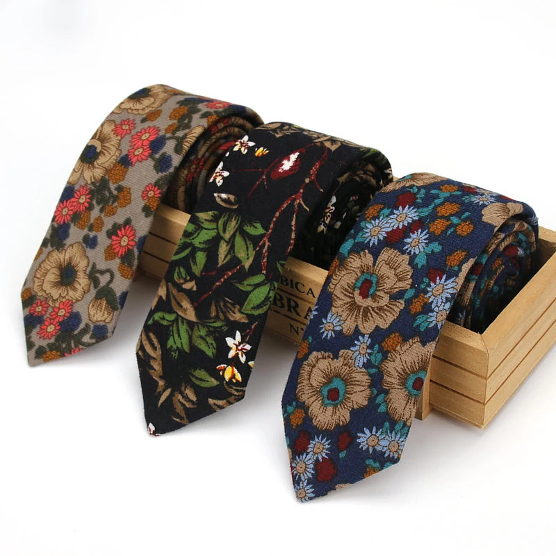 Shop High-Quality 100% Cotton Print Neckties with Private Label