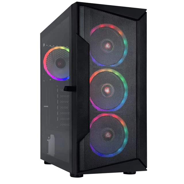 Sate(k8871)computer Casing Desktop Custom Atx Tempered Glass Rgb Gaming ...
