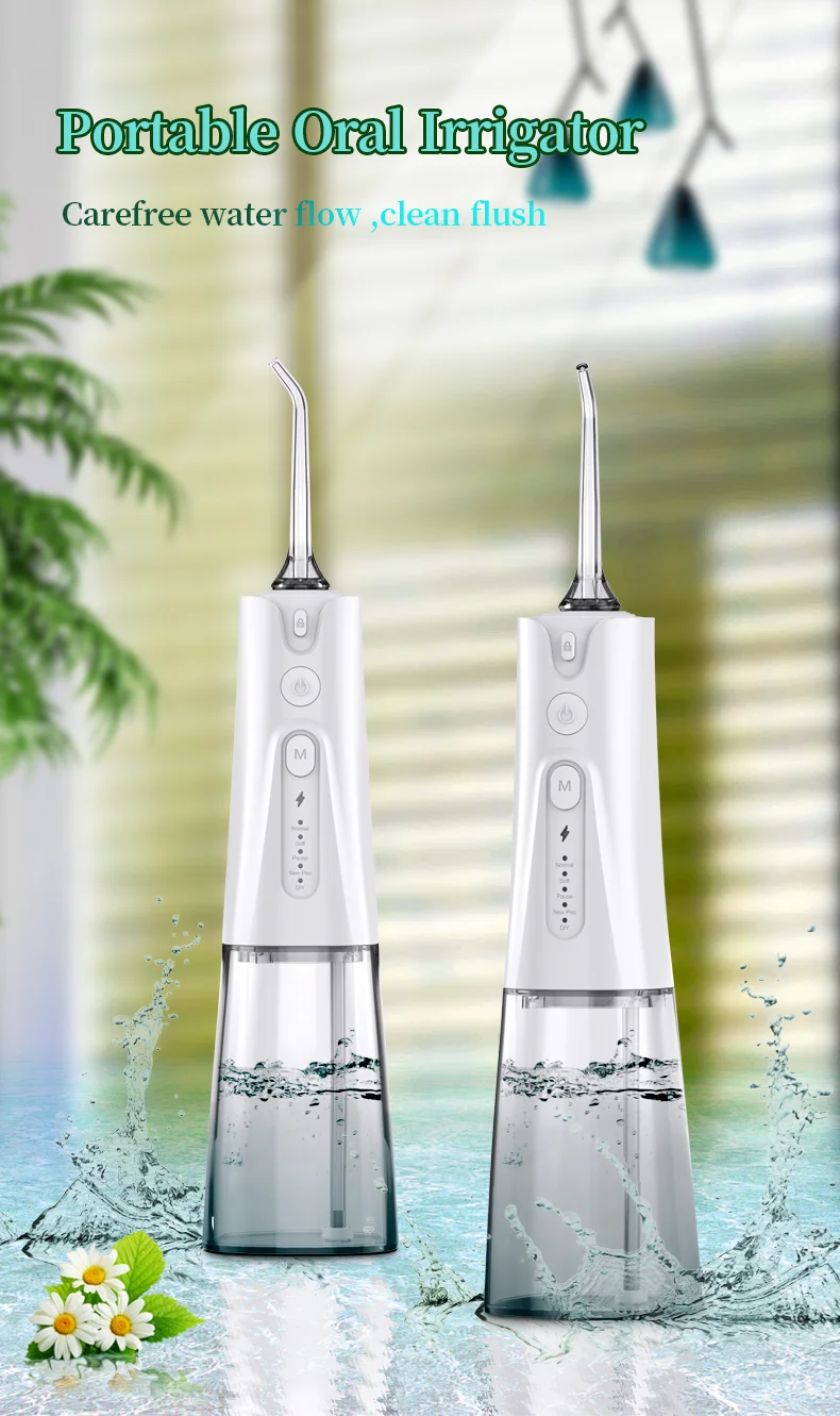 Professional Oral Irrigator Rechargeable Portable Dental Irrigator ...