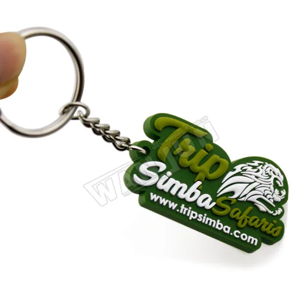 OEM Keychain Manufacture 2D Logo Custom Silicone Rubber Keyring 3D Cute ...
