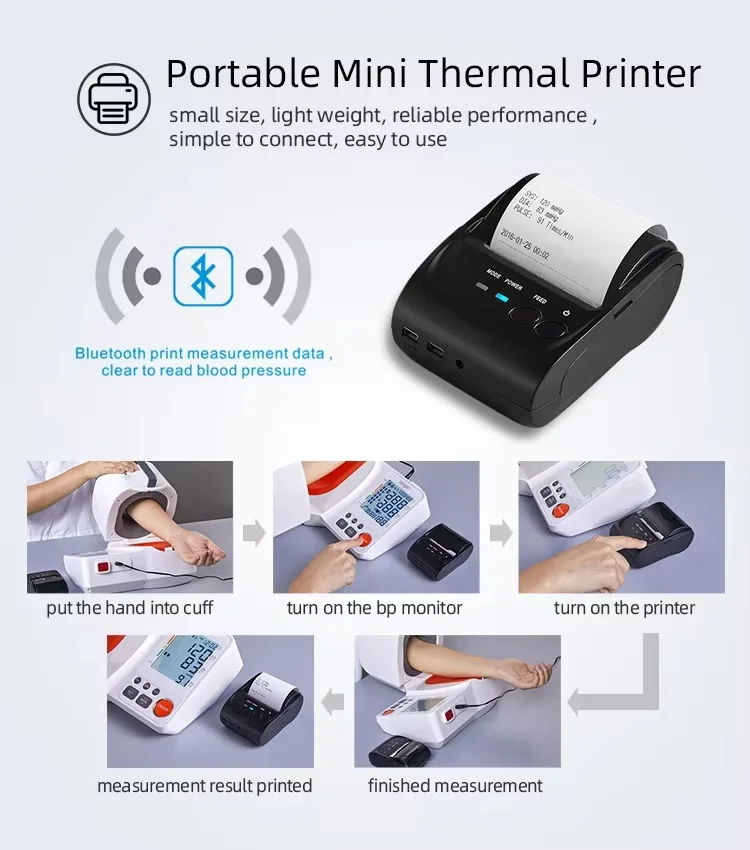 Hospital Automatic Table Top BP Machine Digital Arm Style Desktop Blood ...