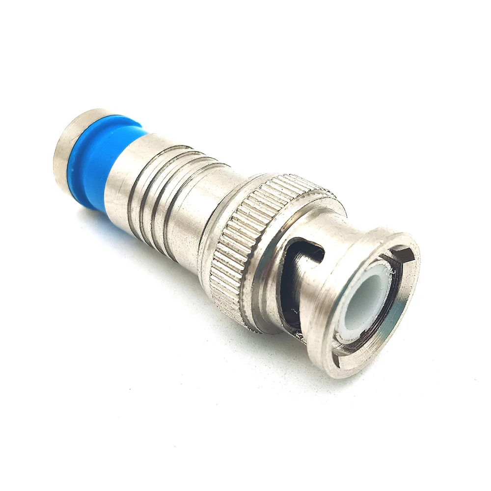 Bnc Compression Connector Male Jack Adapter For Coaxial Rg59 Rg6 Cable ...