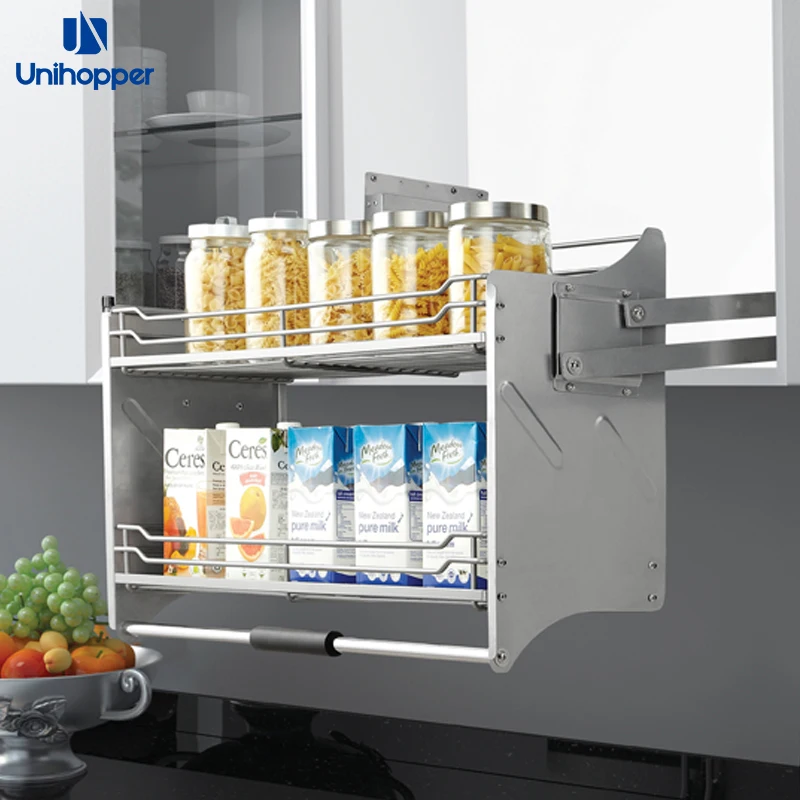 Unihopper Organization Kitchen Storage Cabinet Hardware Pull Down Lift ...