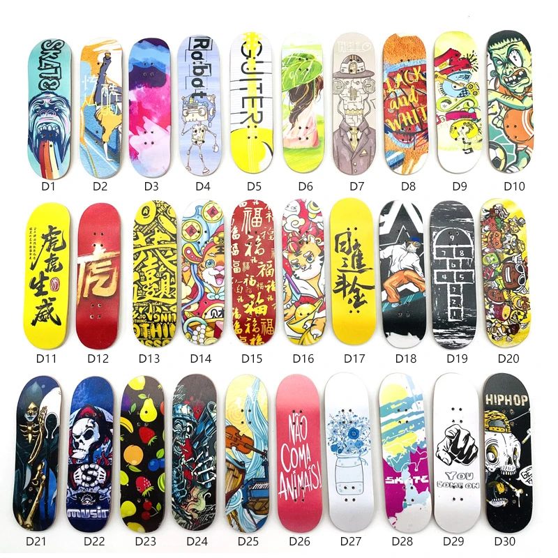 Pro Custom 5 Ply Maple Wood Deck - 100*30mm Finger Skateboard